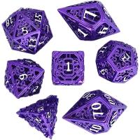 China Chongtian Snake Hollow Metal Dice Set Multi -Faceted Table Game #Dnd#Rpg#Coc for sale