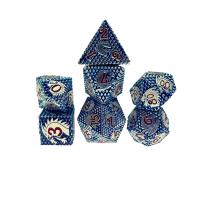 China Folk -Scales Metal Dice Multi -Noodle Board Game Set#Dnd#Rpg#Coc for sale