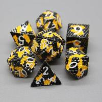 China Python Texture Metal Dice Set  Multi Face Desktop Game#Dnd#Coc for sale