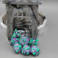 China Python Texture Metal Dice Set  Multi Face Desktop Game#Dnd#Coc for sale