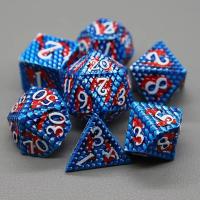 China Python Texture Metal Dice Set  Multi Face Desktop Game#Dnd#Coc for sale