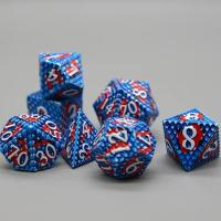 China Python Texture Metal Dice Set  Multi Face Desktop Game#Dnd#Coc for sale