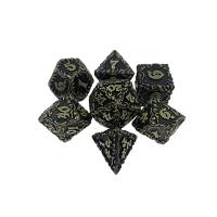 China Red Tree Vine Metal Multi -Face Dice Collection Desktop Game Dnd&Rpg&Coc for sale