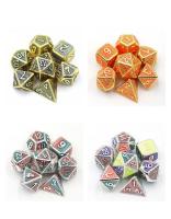 China Digital Metal RPG Dice Color Vertical Strip Dnd Coc Luxury style for sale