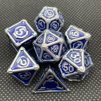 China Customized Metal Multi - Face Dice Dnd Rpg Coc Desktop Game Portable for sale