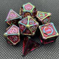 China Customized Metal Multi - Face Dice Dnd Rpg Coc Desktop Game Portable for sale
