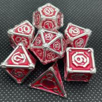 China Customized Metal Multi - Face Dice Dnd Rpg Coc Desktop Game Portable for sale