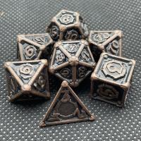 China Customized Metal Multi - Face Dice Dnd Rpg Coc Desktop Game Portable for sale