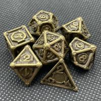 China Customized Metal Multi - Face Dice Dnd Rpg Coc Desktop Game Portable for sale