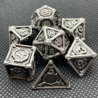 China Customized Metal Multi - Face Dice Dnd Rpg Coc Desktop Game Portable for sale