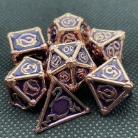 China Customized Metal Multi - Face Dice Dnd Rpg Coc Desktop Game Portable for sale