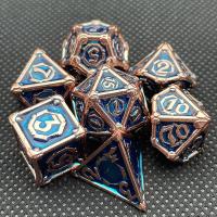 China Customized Metal Multi - Face Dice Dnd Rpg Coc Desktop Game Portable for sale