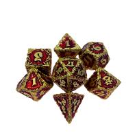 China White Tree Vine Metal Multi Face Dice Set Desktop Game#Dnd#Rpg#Coc for sale