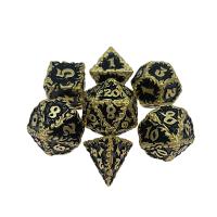China White Tree Vine Metal Multi Face Dice Set Desktop Game#Dnd#Rpg#Coc for sale