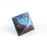 China Blue plus black ore resin character plays a multi -noodle dice set dnd dice for sale