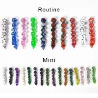 China Candy color mini resin desktop game dice set for sale