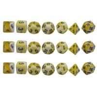 China Blue Marble Natural Resin RPG Dice Character Plays Hand Made for sale