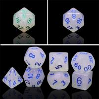 China Smooth Crystal Resin RPG Dice Handcraft Resin Polyhedral Dice for sale