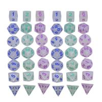China Smooth Crystal Resin RPG Dice Handcraft Resin Polyhedral Dice for sale