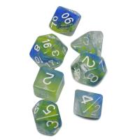 China Two Strands Of Smoke Add Together Resin RPG Dice Desktop Game Dice Set for sale