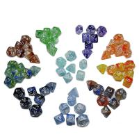 China Two Strands Of Smoke Add Together Resin RPG Dice Desktop Game Dice Set for sale