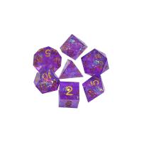 China Roumine and color strip resin characters play a multi -noodle dice set Dragon and Dungeon dnd dice for sale
