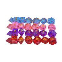 China Roumine and color strip resin characters play a multi -noodle dice set Dragon and Dungeon dnd dice for sale