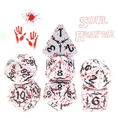 China Eagle solid metal multi -face role -playing dice suit World of Warcraft for sale
