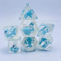 China Duckling Natural resin multi -noodle table game dice set dnd dice for sale