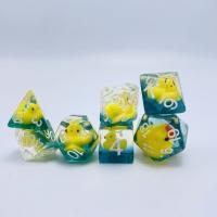 China Duckling Natural resin multi -noodle table game dice set dnd dice for sale
