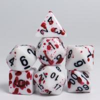 China Graffiti Phantom color resin board game dice set dnd dice for sale