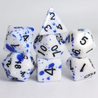 China Graffiti Phantom color resin board game dice set dnd dice for sale