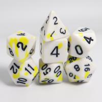 China Graffiti Phantom color resin board game dice set dnd dice for sale