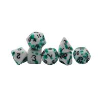 China Graffiti Phantom color resin board game dice set dnd dice for sale