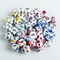 China Graffiti Phantom color resin board game dice set dnd dice for sale