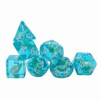 China conch resin board game dice set dnd dice for sale