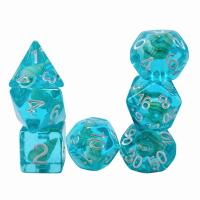 China conch resin board game dice set dnd dice for sale
