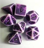 China Antique, old white background color resin dice desktop game set dnd dice for sale