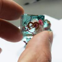 China Dried flowers Resin Boarding Dice Set Dragon and Dungeon for sale