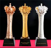China Medal Style Custom Resin Trophies Gold Or Silver Plated for sale