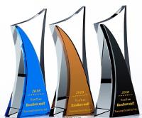 China Multi Color Crystal Resin Trophy Clear And Wear Resistant for sale