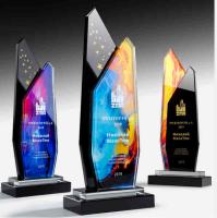 China Multi Color Crystal Resin Trophy Clear And Wear Resistant for sale