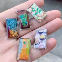 China Golden Color Metal Badge 2.5cm 2.8cm 3cm Metal Brooch for sale