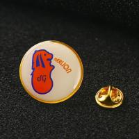 China Golden Color Metal Badge 2.5cm 2.8cm 3cm Metal Brooch for sale
