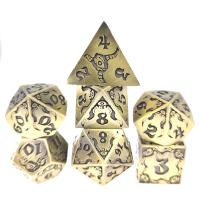 China Devil's Eye role-playing metal multifaceted dice set TRPG COC DND for sale