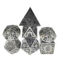 China Devil's Eye role-playing metal multifaceted dice set TRPG COC DND for sale