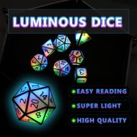 China Ultra Long Standby LED Rechargeable Game Dice Set Dragon And Dungeon for sale