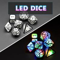 China Ultra Long Standby LED Rechargeable Game Dice Set Dragon And Dungeon for sale