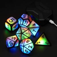 China Ultra Long Standby LED Rechargeable Game Dice Set Dragon And Dungeon for sale
