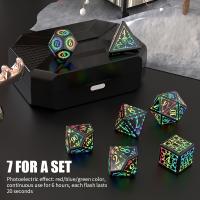China Christmas Elements LED Rechargeable Game Dice Set Dragon And Dungeon for sale